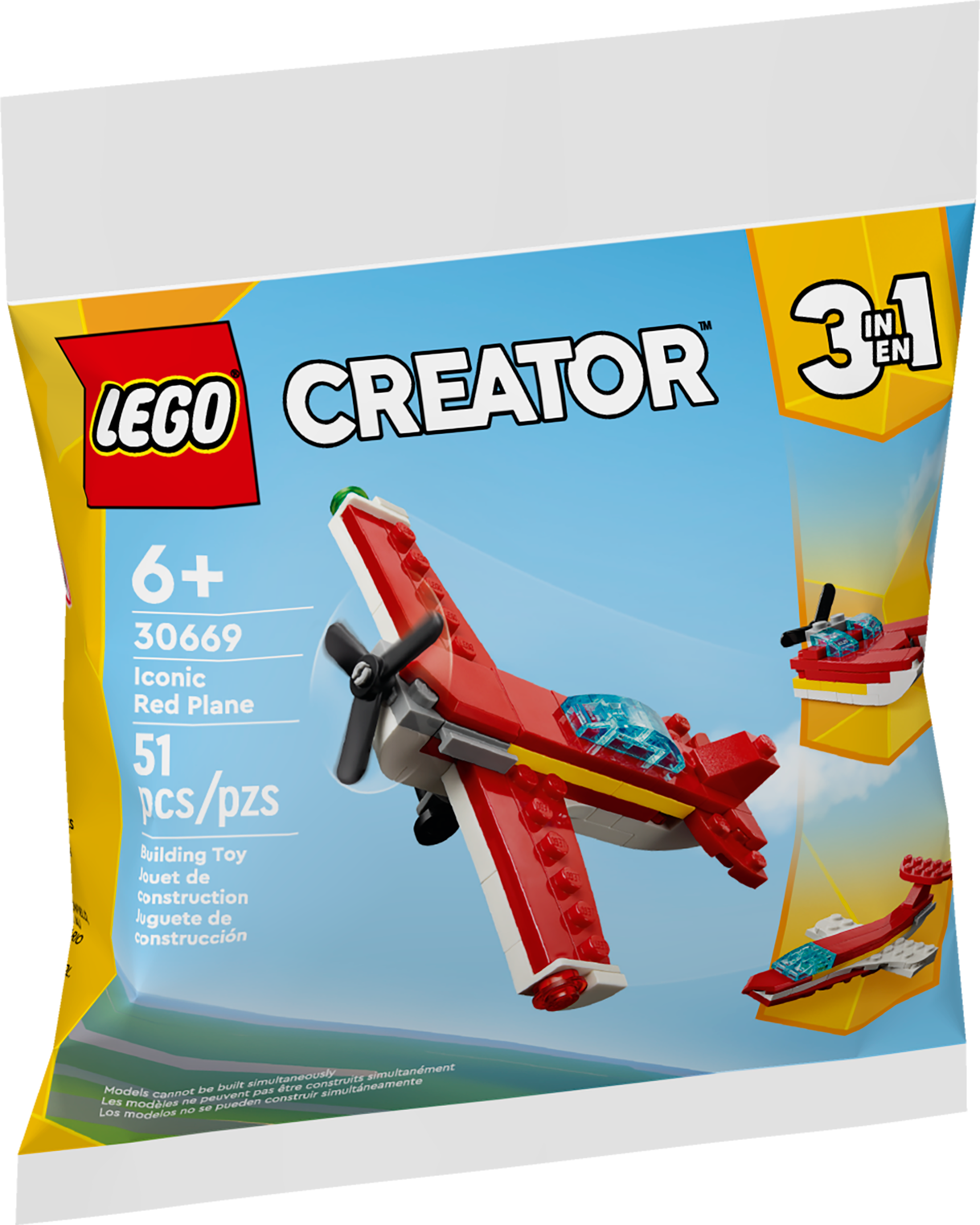 Iconic Red Plane – Bricks & Minifigs Grand Rapids