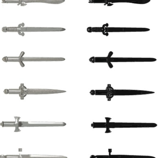 Medieval Sword Dual Color Pack – Bricks & Minifigs Grand Rapids