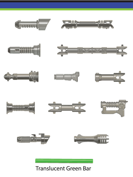 Space Hero Metal Grey Hilt Pack – Bricks & Minifigs Grand Rapids